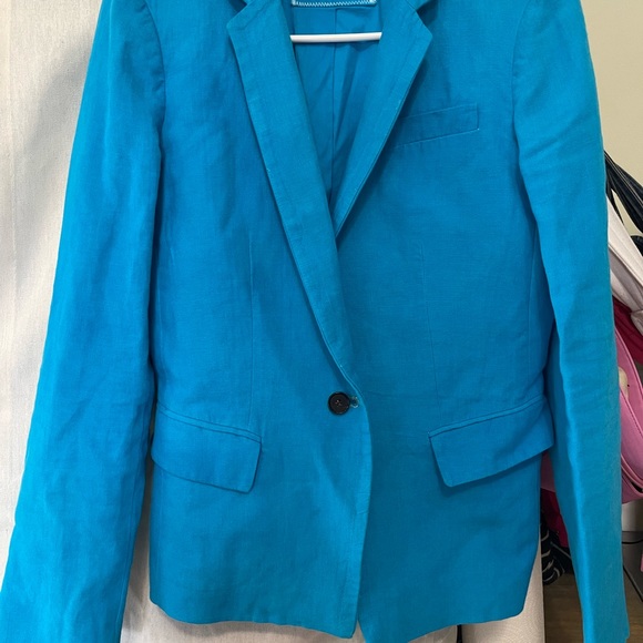 J. Crew | Jackets & Coats | J Crew Blazer Blue Size 4 | Poshmark